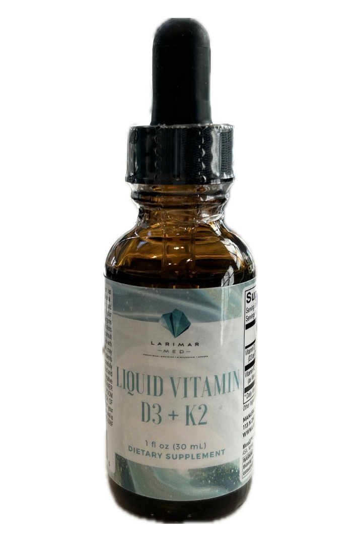 Liquid Vitamin D3 with K2 – Larimar Med Shop